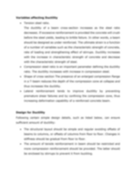 Solution Ductility And Its Importance In Structural Design Studypool