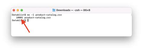 Count The Number Of Rows Of A Csv File On Linux Or Macos Terminal Datablist
