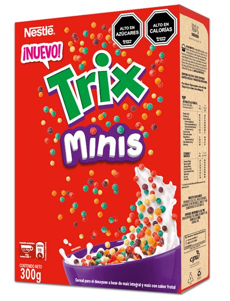 ¡nuevo Cereal Trix® Minis Mini Tamaño Gran Sabor