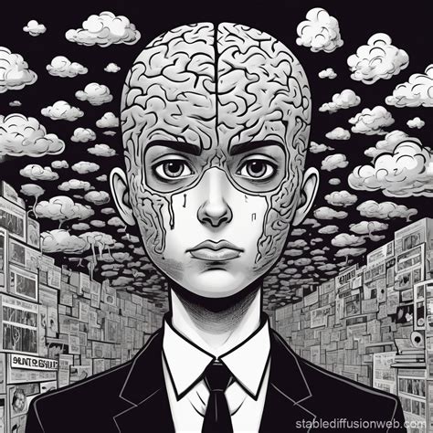 Comic Style Mind Map Stable Diffusion Online