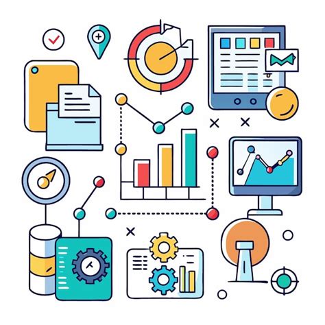 Colorful Business Analytics Illustration Premium Ai Generated Vector