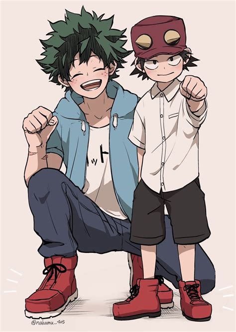Midoriya Izuku And Izumi Kouta Boku No Hero Academia Drawn By Nakamu 405 Danbooru