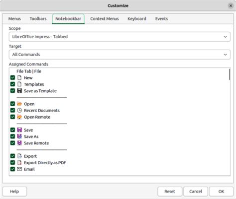 Chapter User Interface Variants
