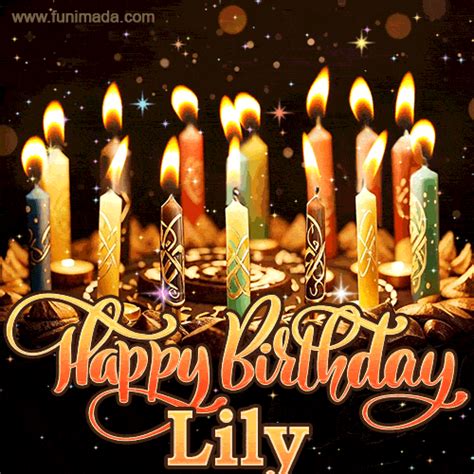 Glowing Happy Birthday Cake  For Lily Download On