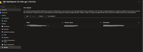 Azure Batch Account Node Unable To Download The Resource File Using Managed Identity Stack