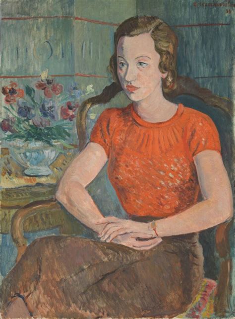 Constantin Andréevitch Terechkovich 1902 1978 Portrait De Femme Au