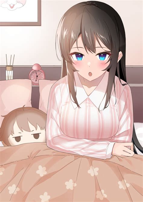 Sakurajima Mai And Azusagawa Sakuta Seishun Buta Yarou Drawn By