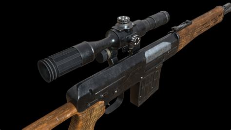 Sniper Rifle Svd 3d Model By Immutable