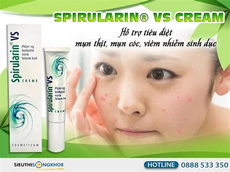 Spirularin VS Cream Chính Hãng {790.000đ} Hỗ Trợ Trị Mụn Năm 2021