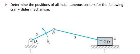 Solved Determine The Positions Of All Instantaneous Centers Chegg