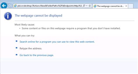 Webpage Cannot Be Displayed Microsoft Fabric Community