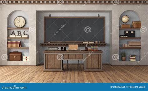 Retro Classroom Stock Image 67476187