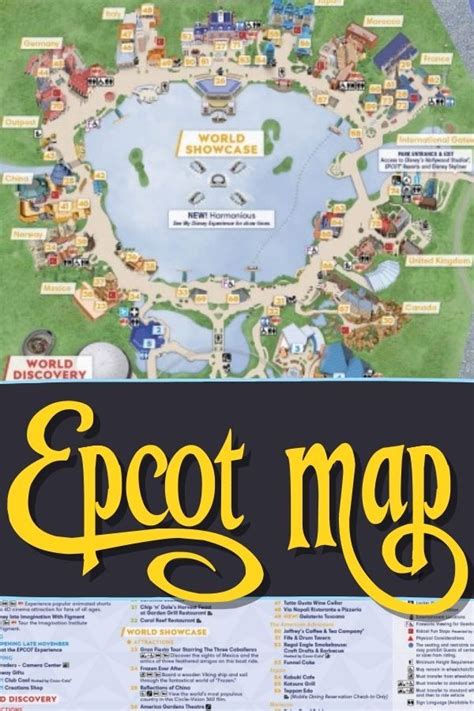 Epcot Map 2024 Epcot Map Epcot Disney Planning