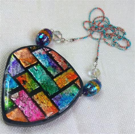 Faux Dichroic Glass Tutorial Polymer Clay The Real Thing Color Shifting Faux Glass Color