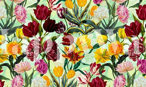 Summer Dreams Tulips Wallpaper Happywall