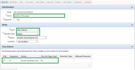 Scroll To The Top Of The Page Report In Oracle APEX