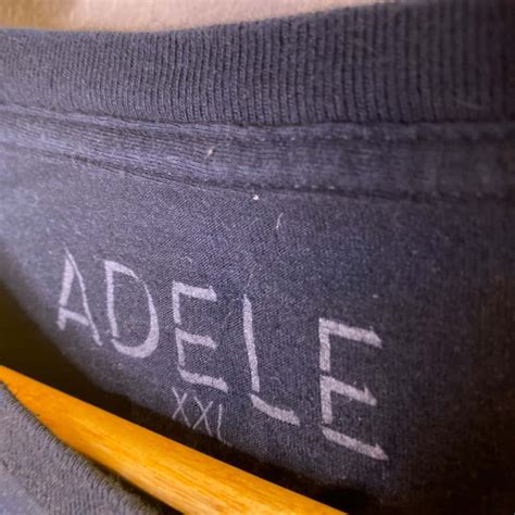 Unisex Adele Tour Band T Shirt Size Xxl Black S Used Very Good