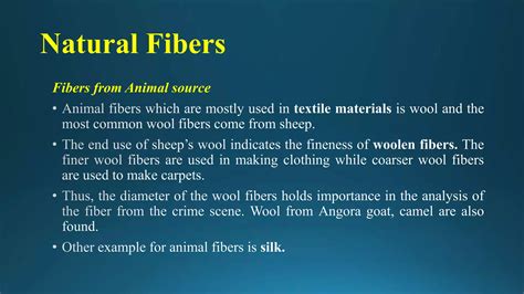 Forensic Fiber Analysis Pptx