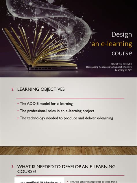 L02 Design Elearning Course Pdf Educational Technology