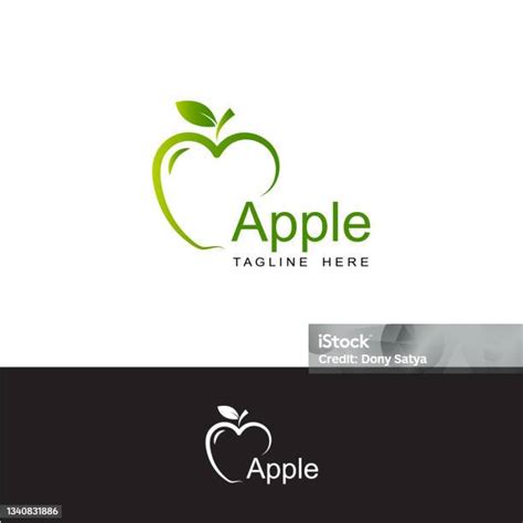 Vektor Desain Templat Logo Apple Ilustrasi Stok Unduh Gambar Sekarang Alam Alamiah