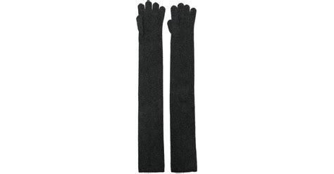 Max Mara Timor Gloves In Black Lyst