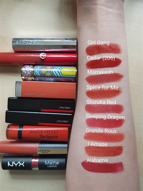 Brick Red Lipsticks Rswatchitforme