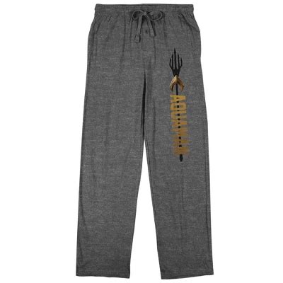 Aquaman Trident Mens Graphite Heather Sleep Pajama Pants Large Target