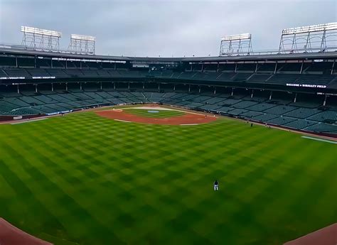 Highly Skilled Drone Pilot Takes You Through Wrigley Field Home Of The