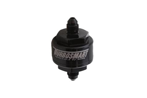 Turbosmart Billet Turbo Oil Feed Filter 44um An 4 Black
