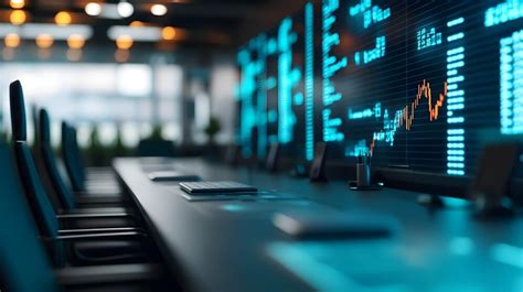 Financial Data Analysis Office Interior Premium Ai Generated Image