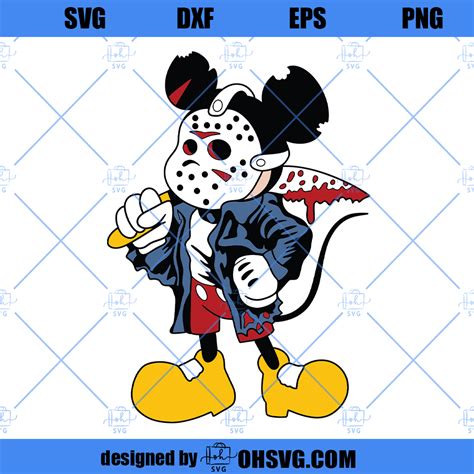 Horror Movie Characters Mickey Mouse Svg Wearing A Mask Car Inspire Uplift