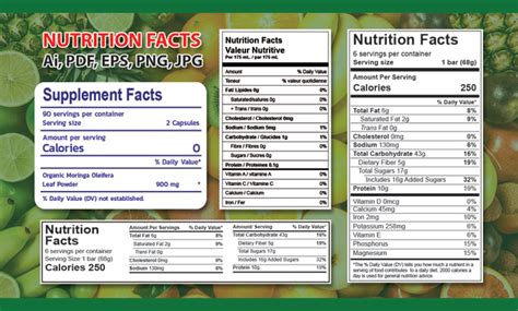 Create Nutrition Facts And Supplement Label For Fda Eu Cfia Fsanz