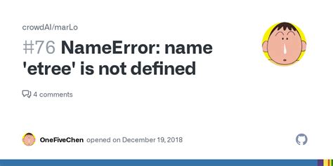 Nameerror Name Etree Is Not Defined · Issue 76 · Crowdaimarlo · Github