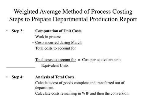 Ppt Chapter 4 Process Costing And Hybrid Product Costing Systems Powerpoint Presentation Id