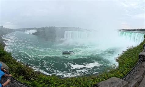 Niagara Falls Walk Way Canada Side 360° Video Use A Finger Or Tilt