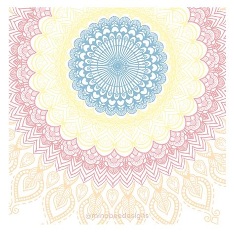 Buddhist Flag Colors Mandala