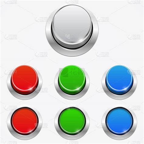 3d 圆 Web 按钮在按下和未按下的位置设置