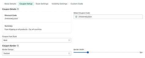 Coupon Setup Profy App Documentation