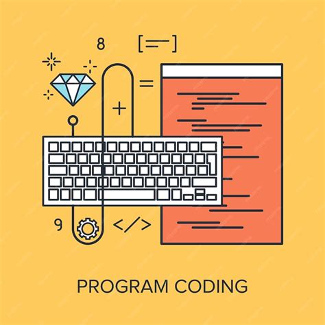 premium vector program coding