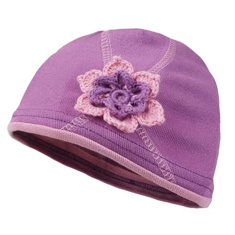 Bavlnená Detská čiapka S Háčkovanou Ozdobou Dobrýtextilsk