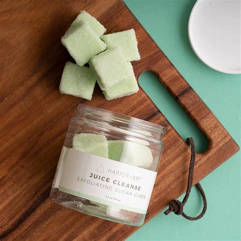 Harper Ari Sugar Scrub Cubes Juice Cleanse Exfoliating Body Scrub