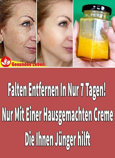 Um Falten Zu Entfernen Heute Wir Ihnen Ein Magisches Rezept Für Hausgemachte Creme Mit Dem