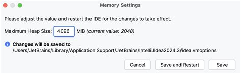 增加 Ide 的内存堆 Intellij Idea 文档 增加 Ide 的内存堆 Intellij Idea 文档