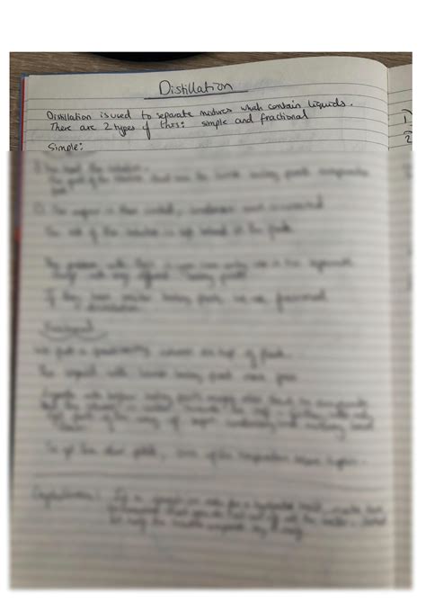 Solution Distillation Igcse Review Notes Studypool