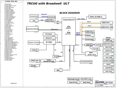 Toshiba Satellite Radius E45w C Pegatron Trcug Rev1 1 Schematic For 6 63