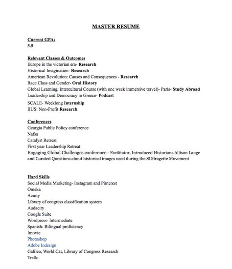 What Is A Master Resume And Why You Need One — Scholastic Babe