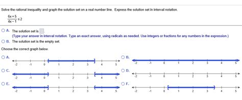 Solved Solve The Rational Inequality And Graph The Solution