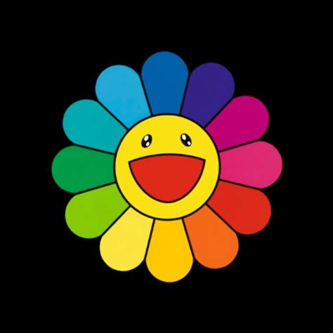 Rainbow Flower With Smiley Face