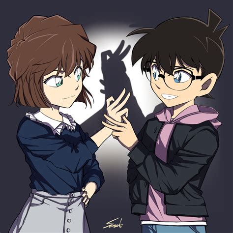 Edogawa Conan And Haibara Ai Meitantei Conan And 1 More Drawn By