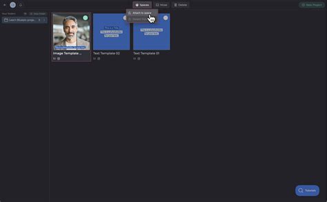 How To Attach A Template To A Space Bluepic Social Bluepic